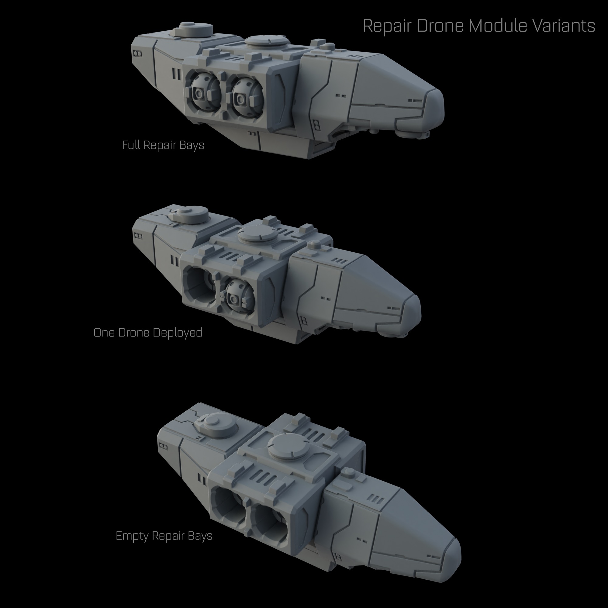 Utility Ship Pack Updated to v1.2 – Martian Models