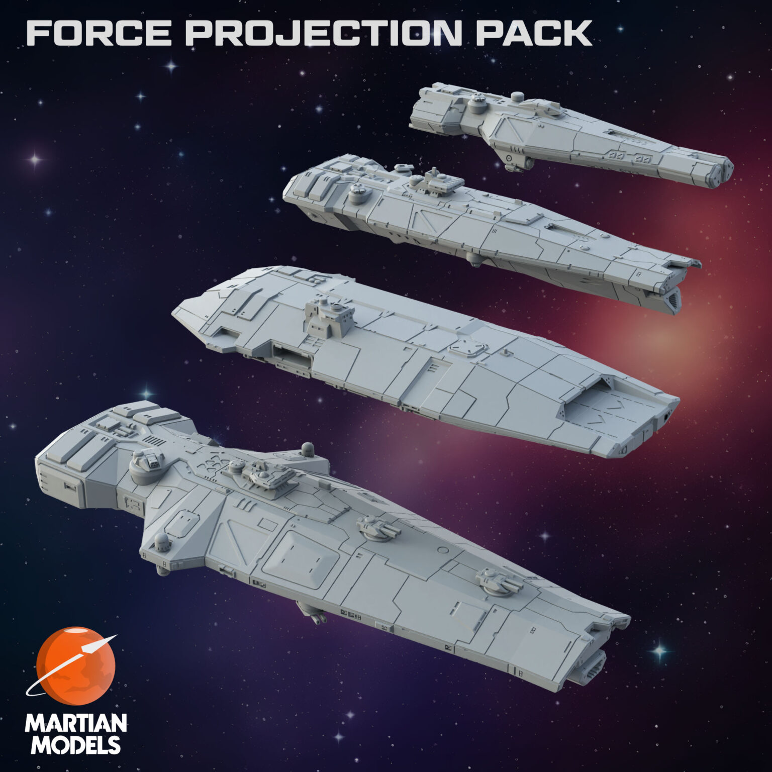 Martian Models – 3D Printable Starship Miniatures