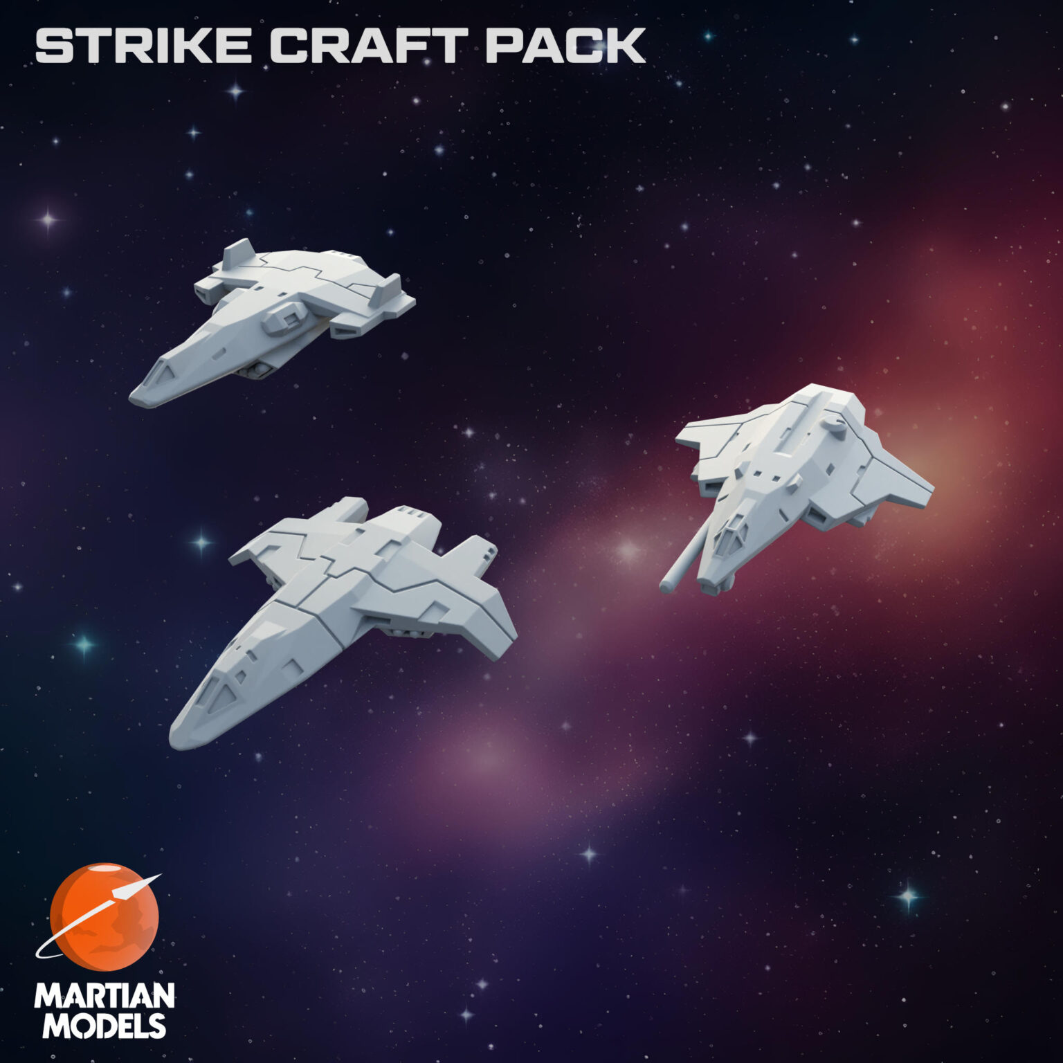 Strike Craft Pack (STLs) Updated to v1.3 – Martian Models